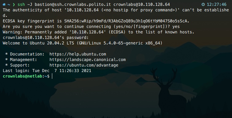 Accessing CrownLabs VMs with SSH · CrownLabs